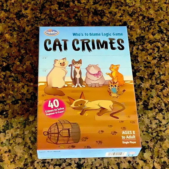 Think Fun | Toys | Cat Crimes Whos To Blame Logic Game | Poshmark